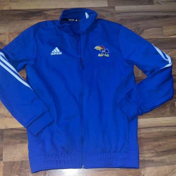 adidas | Jackets & Coats | New Wot Adidas Kansas Jayhawks March Madness ...